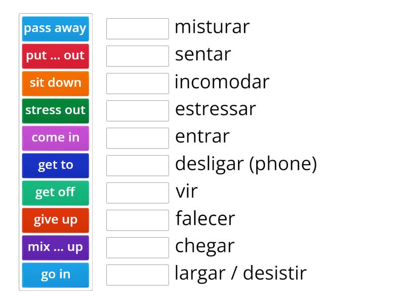 #2 Assisted Living (phrasal verbs) - Match up
