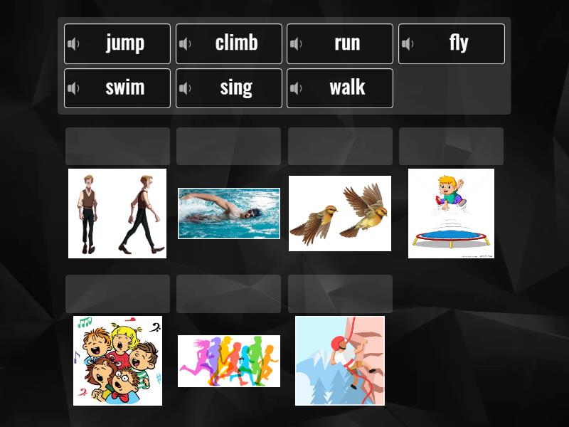 Let's explore 2 - Unit 4, Lesson 3 verbs - Match up
