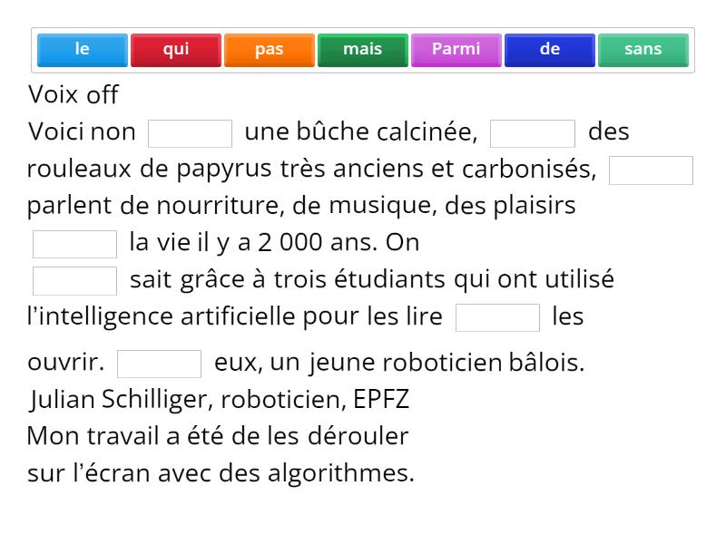 Intelligence Artificielle : un papyrus livre ses secrets - Complete the ...