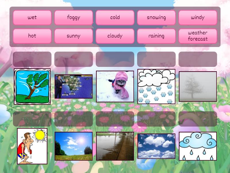 5C (Weather vocabulary) - Match up