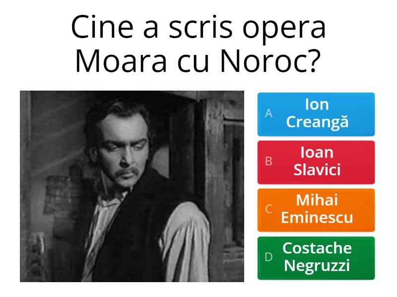 Ioan Slavici, „Moara cu noroc” - Викторина