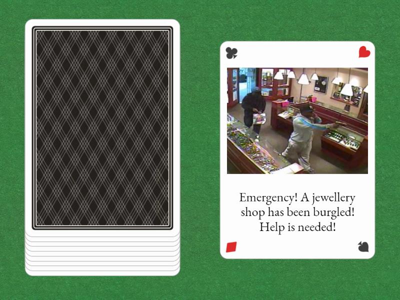 Emergency Scenario Cards - Speaking cards