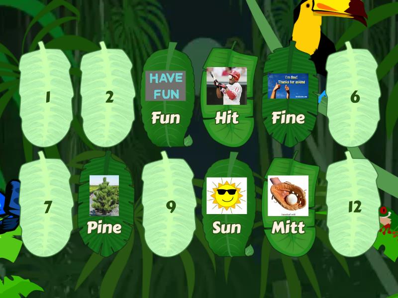 Rhymes - Matching pairs