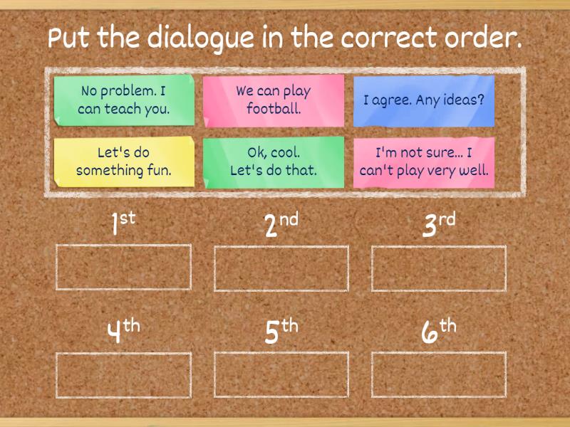 Go Getter 1 Unit 5 Revision - Rank order