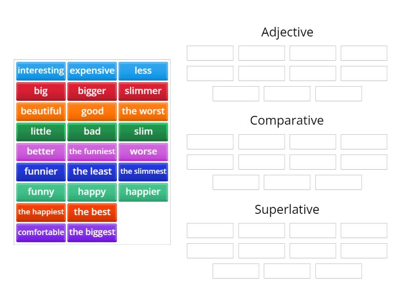 Short Comparative/Superlative - Group sort