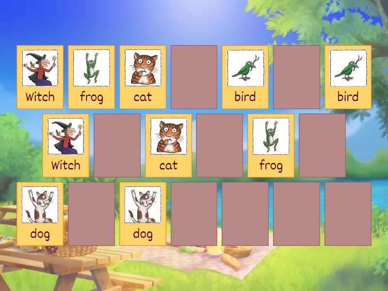 Room on the Broom - Matching pairs