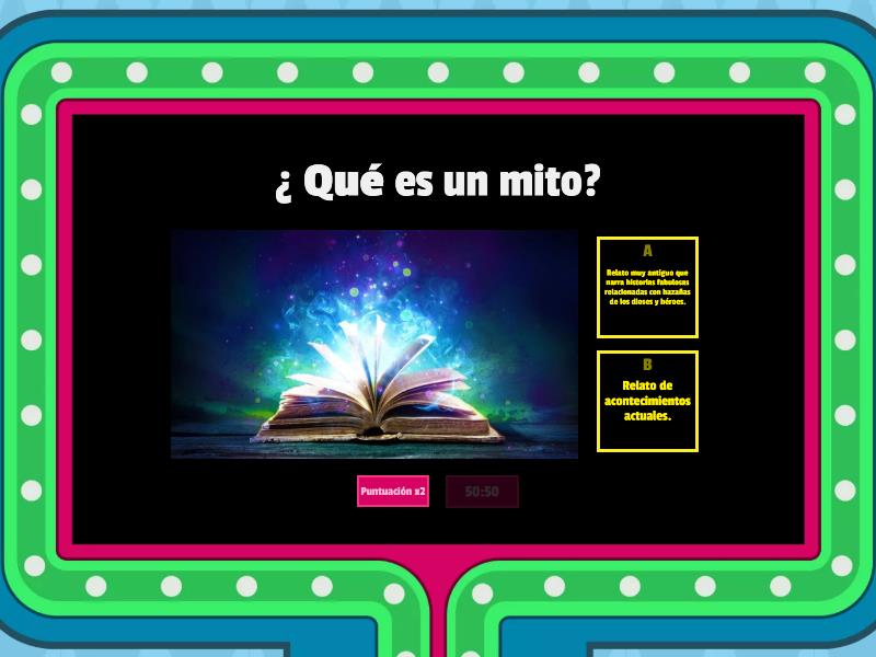 El mito repaso - Gameshow quiz