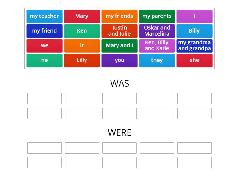 sorting was/were - Group sort