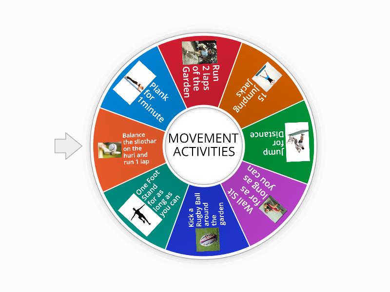 Movement Activities - Spin the wheel