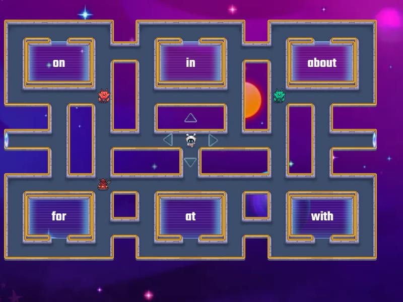 maze chase VERB + PREPOSITION - Perseguição em labirinto