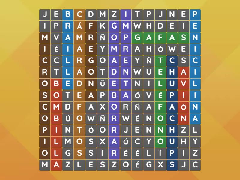 INVENTOS - Sopa de letras