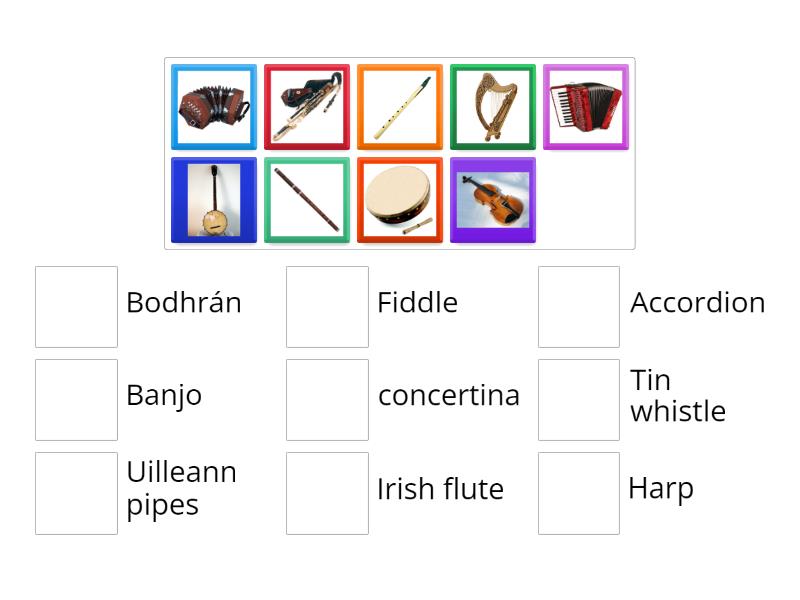 Irish Instruments - Match up