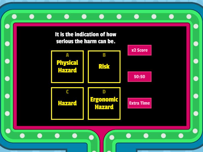 Hazard and Risk - Gameshow quiz
