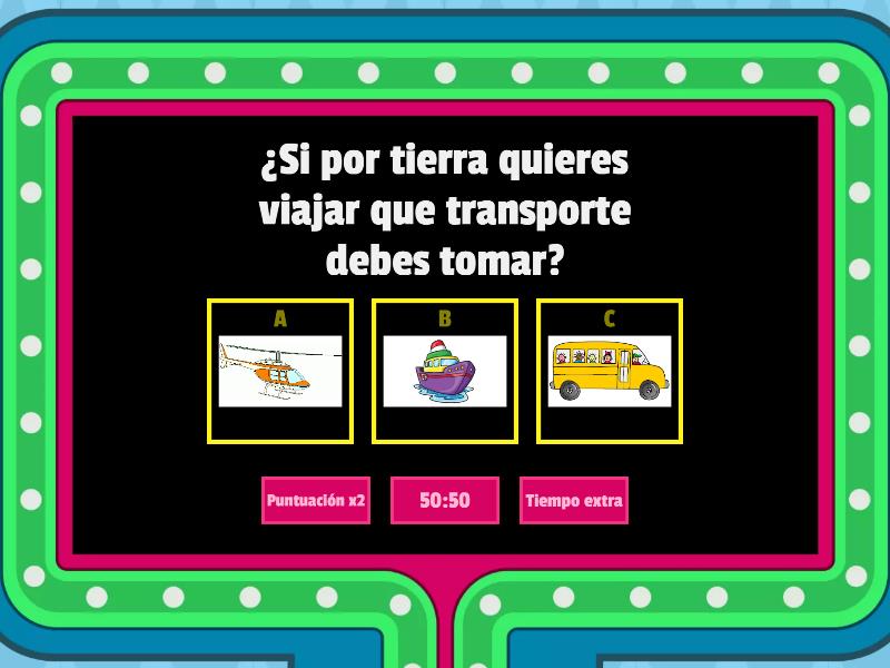 LOS MEDIOS DE TRANSPORTES - Game show de TV