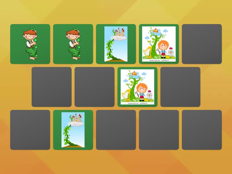 Memory Jack e il fagiolo magico - Matching pairs