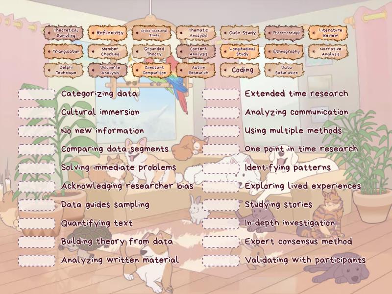 Matching Research Techniques - Match up