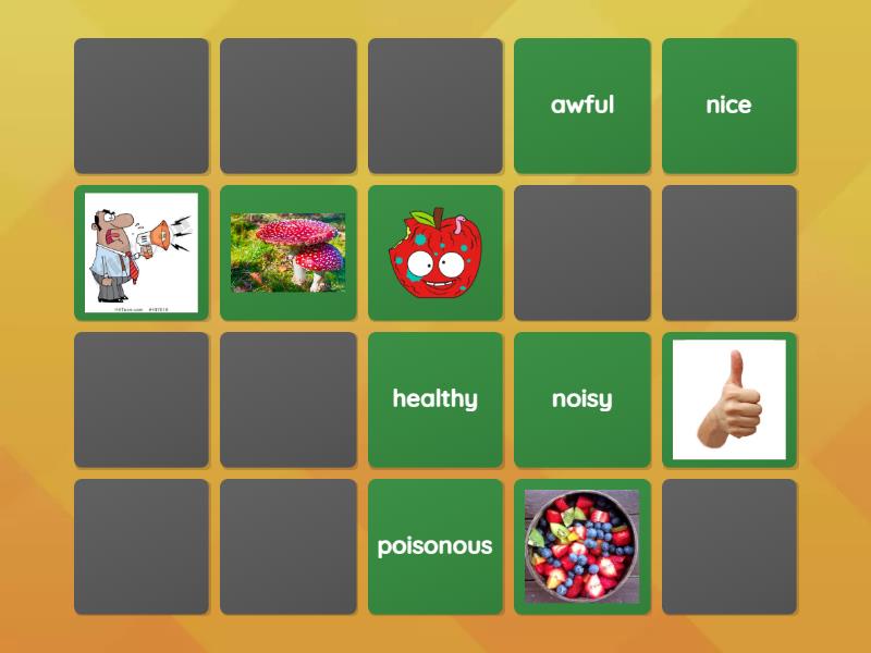 Flyers 4.3 Adjectives Memory - Parejas