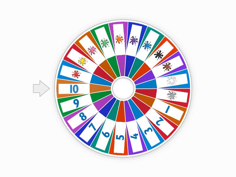 Bee 1 - Colors and numbers - Spin the wheel