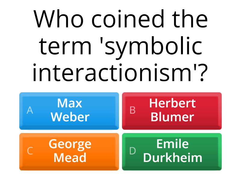 Understanding Symbolic Interactionism - Quiz
