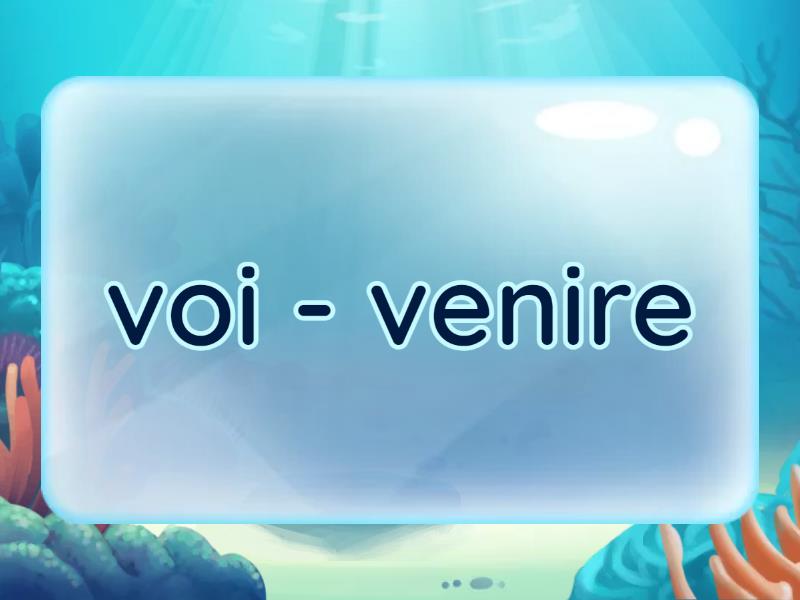 Andare e venire! A1 - 2 - Flash cards