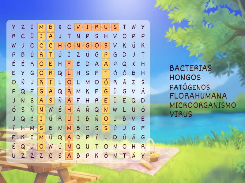 Sopa de letras: Ciencias - Wordsearch