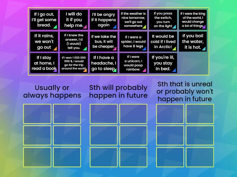Conditionals 0/1/2 - Group sort