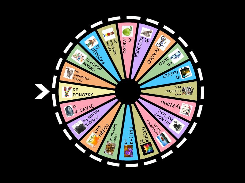 Sloveso mít - Spin the wheel