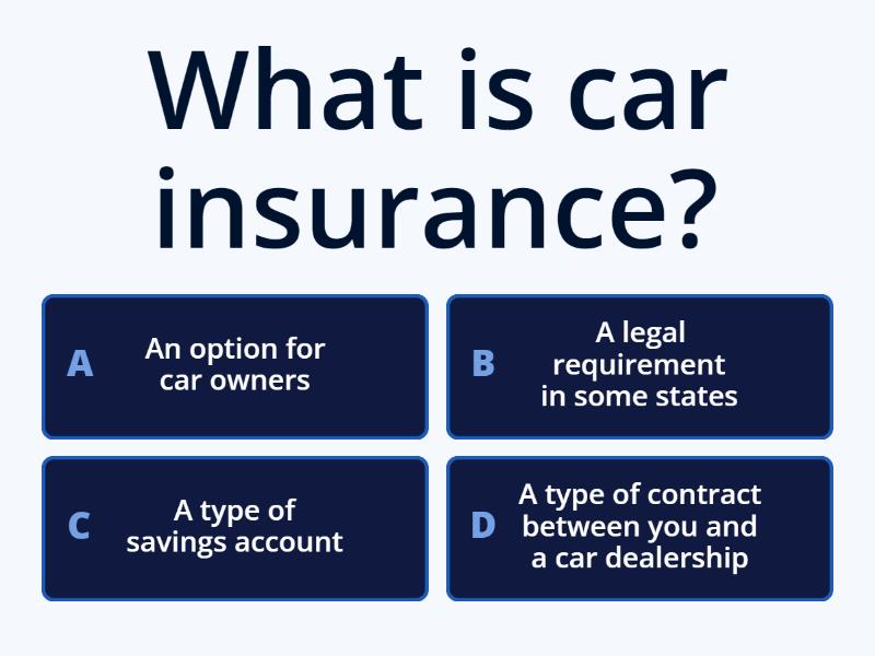 Money instructor_Car Insurance - Quiz