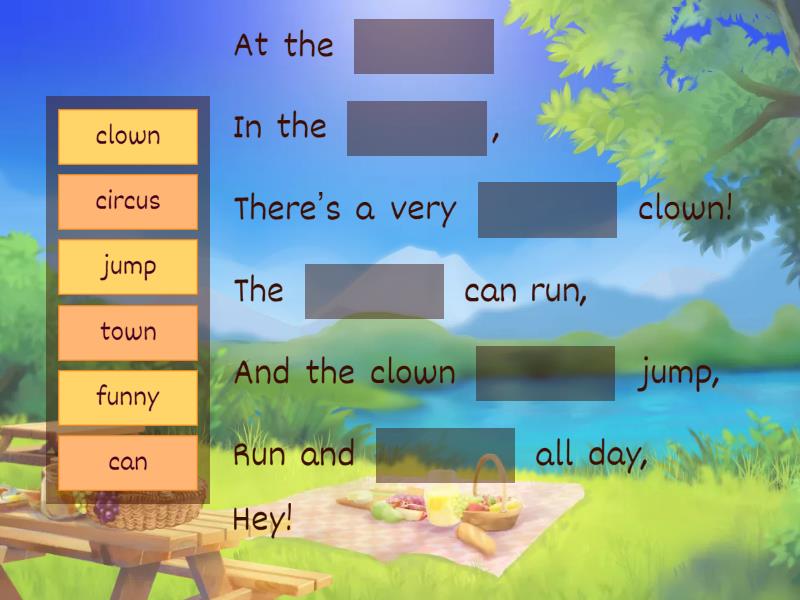At the circus - Complete the sentence