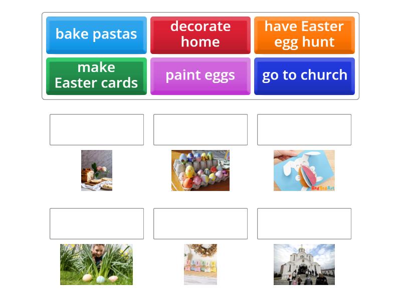 Easter activities - Match up