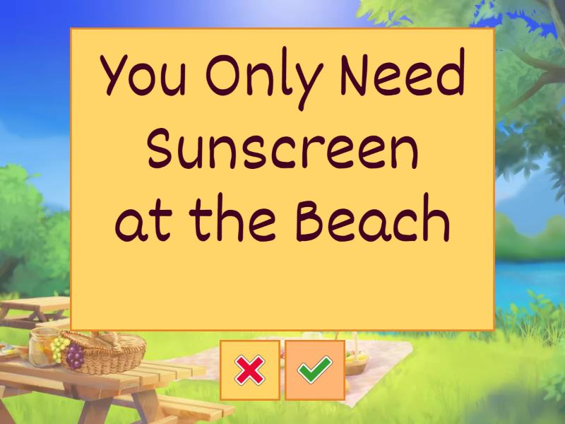 Fact or Fiction about sun cream - Flash cards