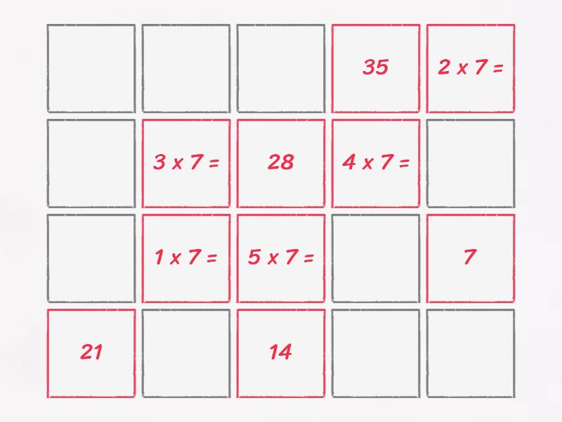 PERKALIAN 7 - Parejas