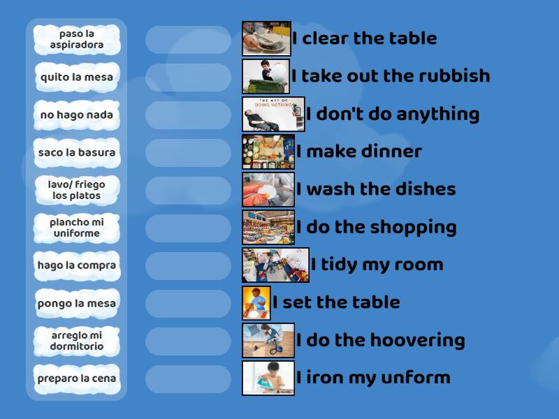 Household chores ROR - Match up