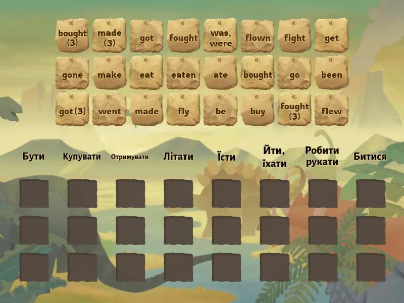 Level 4 Unit 7 lesson 3 irregular verbs part 1 - Group sort