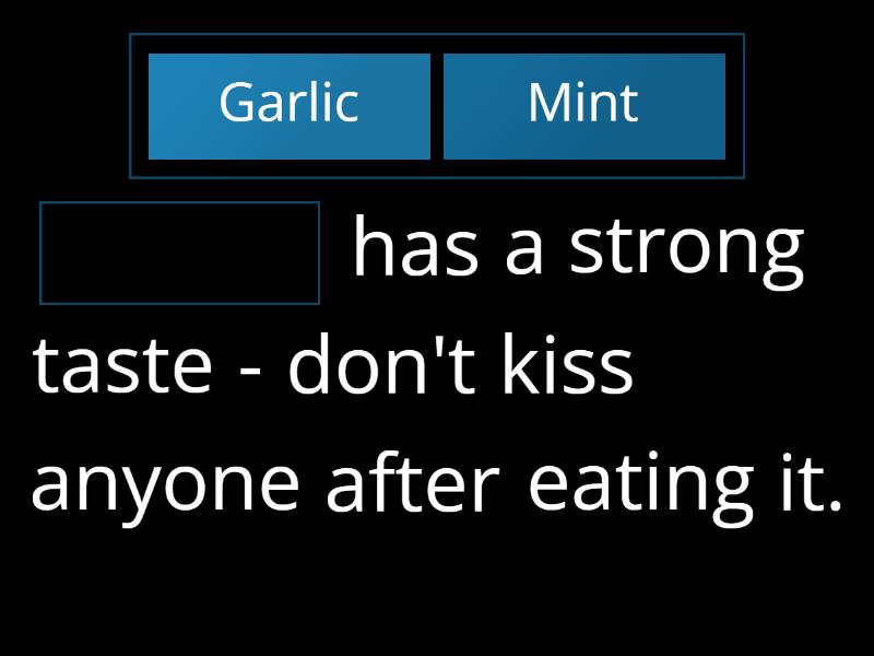 Food you ferment - Vocabulary - Complete the sentence