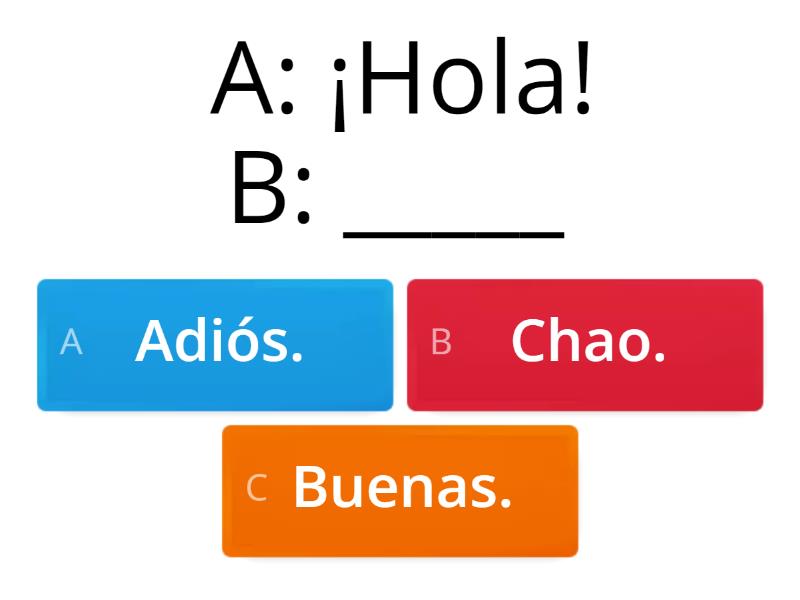 Saludos y Despedidas - Questionário