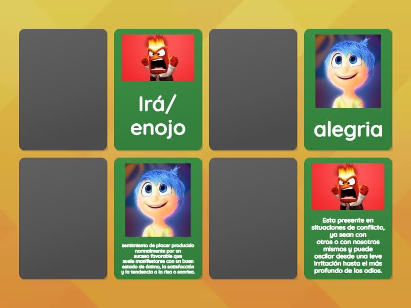 emociones memorama - Matching pairs