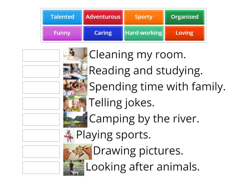 Interests and Personality Traits - Match up