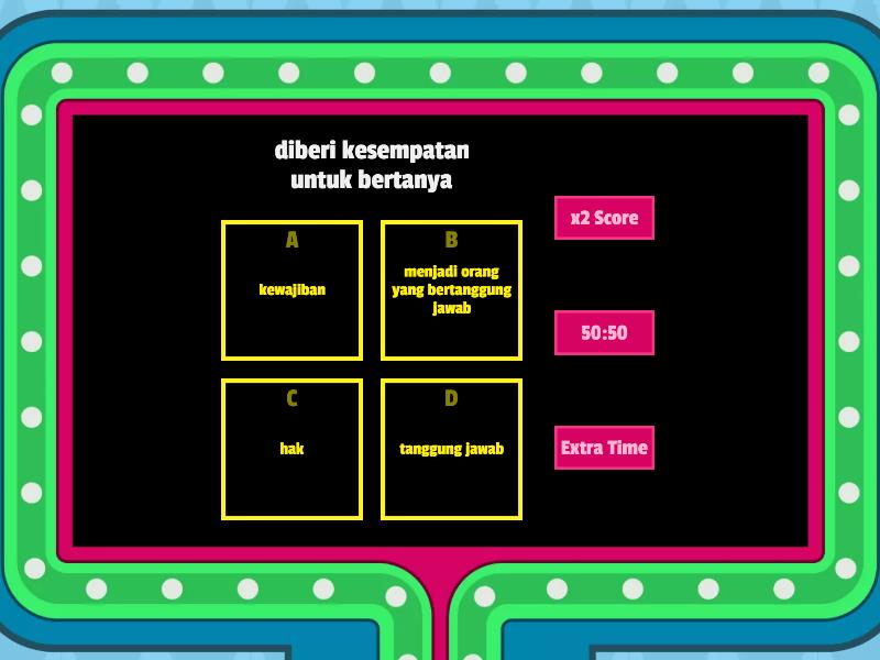 Kuis Tema 6 PKn New - Gameshow quiz