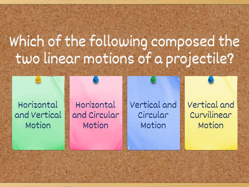Projectile Motion - Quiz
