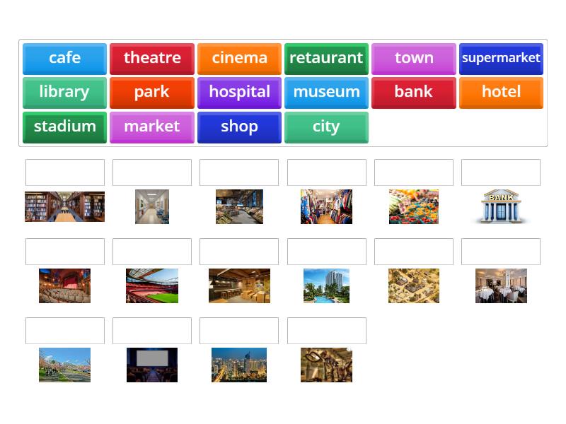 Go Getter 2 Unit 5 places in town 1 - Match up