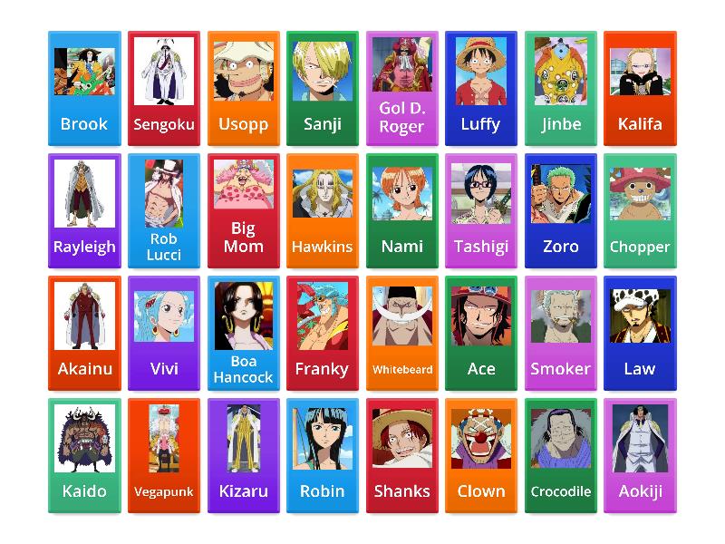 One Piece. Guess Who? 32 - Flip tiles