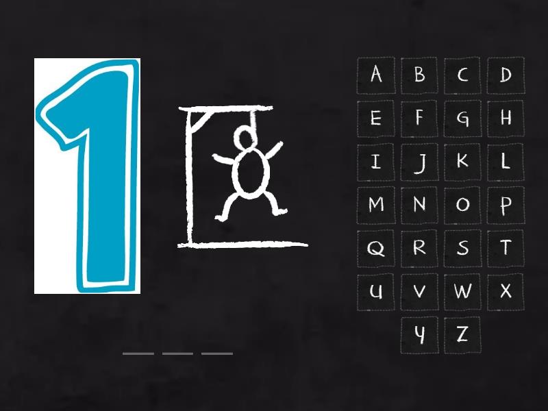 NUMBERS 1 TO 10 () - Hangman