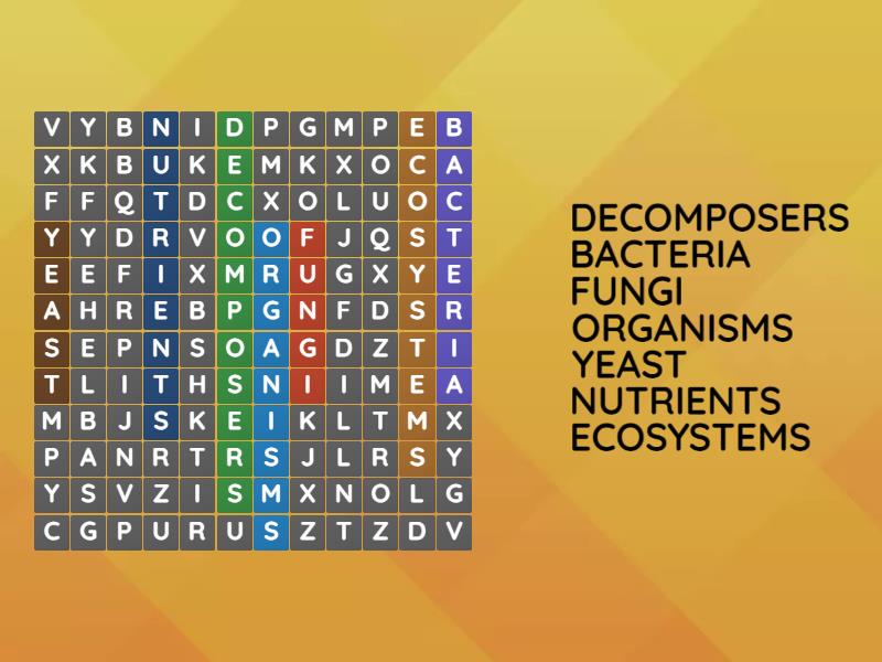 Decomposers - Wordsearch