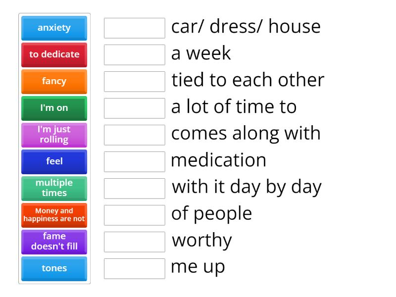 Roadmap B1+ 7B Extra video vocab - Match up