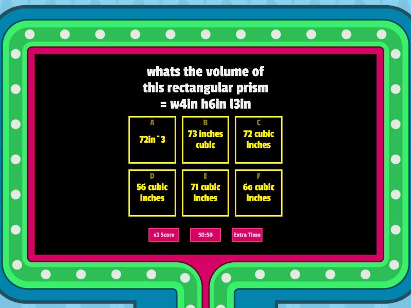 Volume game - Gameshow quiz