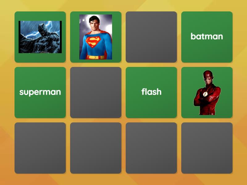 Superheroes - Matching pairs