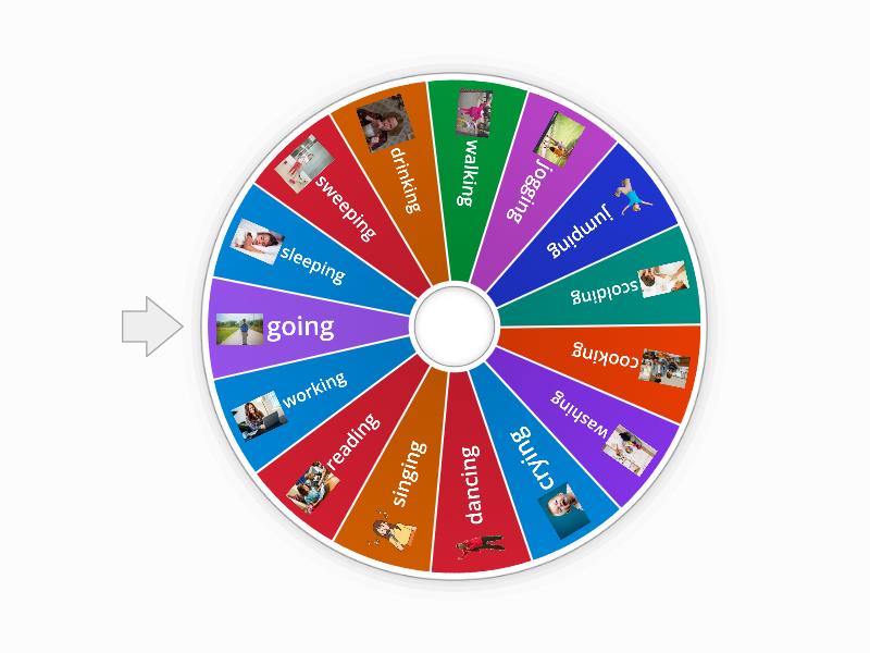 Wheel of Verbs - Spin the wheel