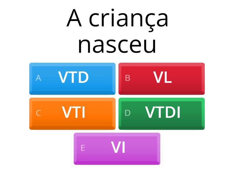 VL, VI, VTD, VTI E VTDI - Quiz