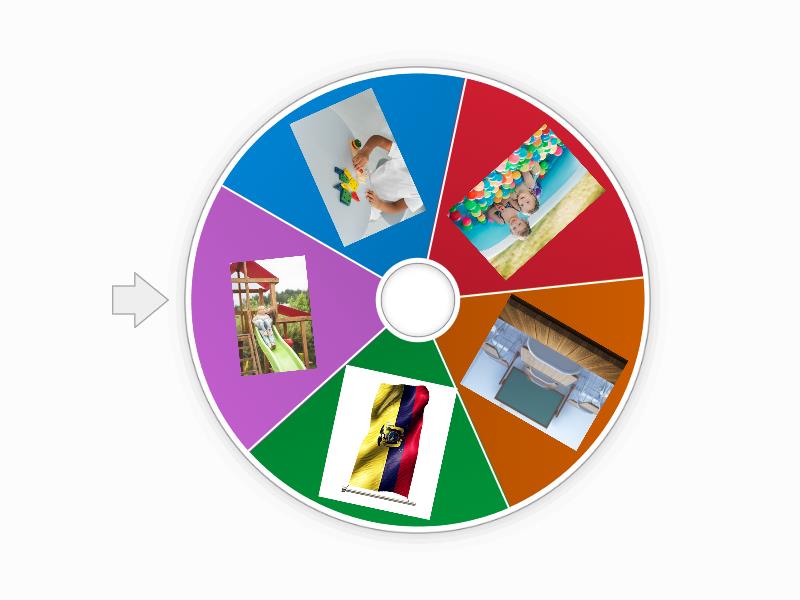 Buscar los objetos en la vida real - Spin the wheel